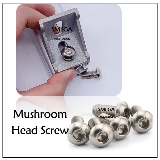 M5 / M6 / M8 Allen Key Round Head/Mushroom Head Screw | Shopee Malaysia