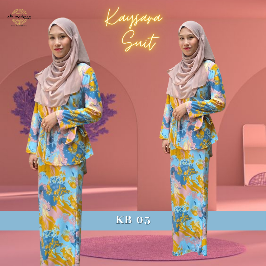 BAJU KURUNG KAYSARA BERCORAK KURUNG MODEN PEPLUM - BAJU KURUNG IRONLESS ...