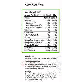 [MD Keto] Ketored Plus Palm MCT Oil 250ml keto red mct omega3 vitamin A ...