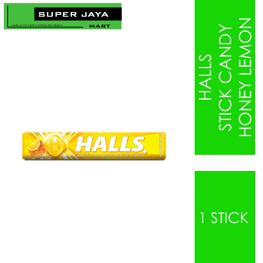 Halls Stick Candy Honey Lemon/ Mentholyptus/ Vita-C Lime | Shopee Malaysia