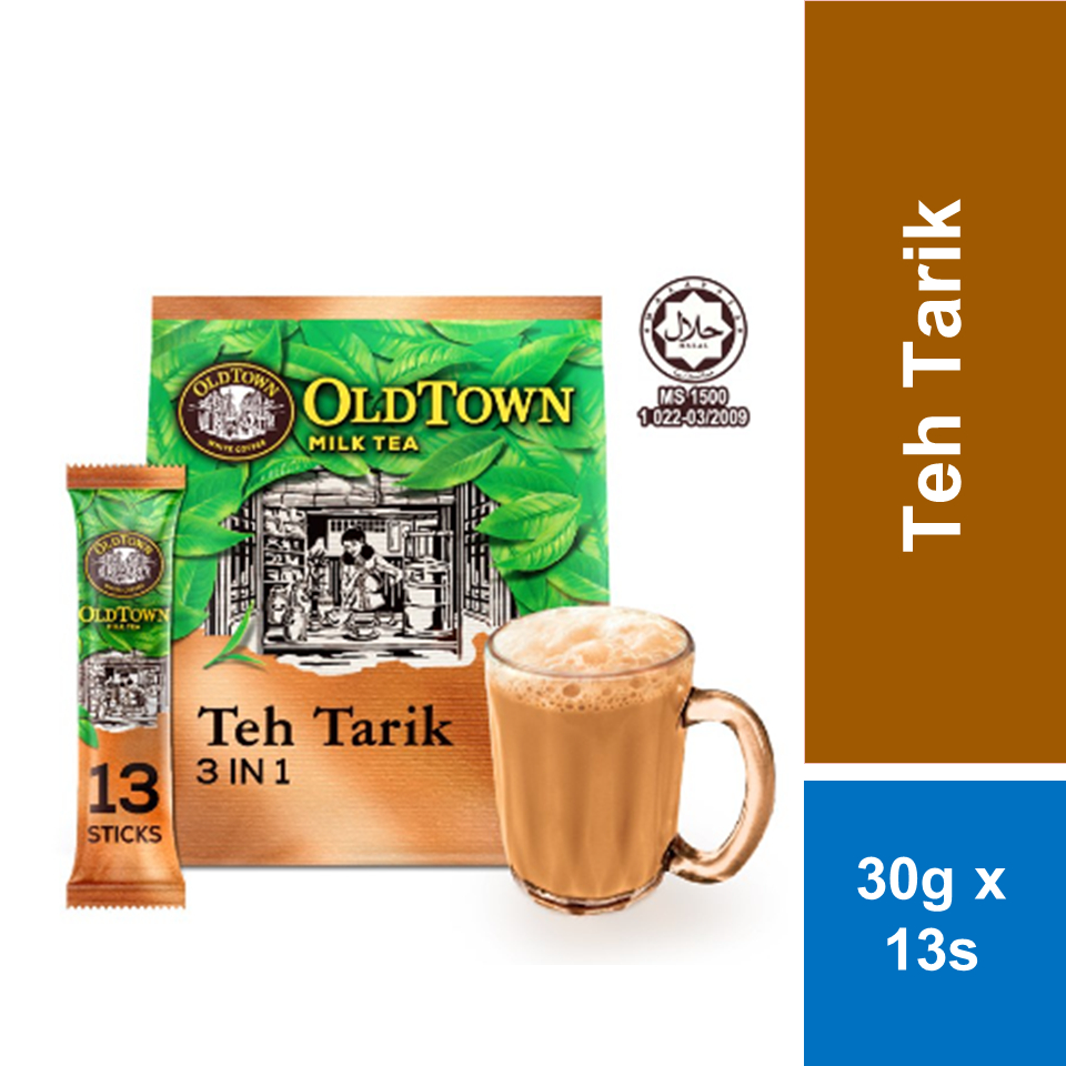 OLDTOWN Instant 3in1 Premix Teh Tarik Milk Tea 30g x 13s | Shopee Malaysia