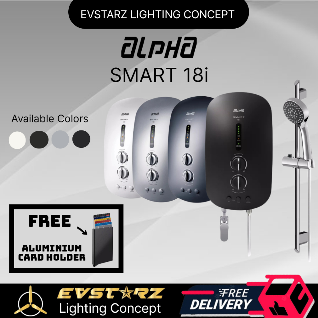 ALPHA Smart 18i/E DC Pump or Non Pump Instant Water Heater | Shopee ...