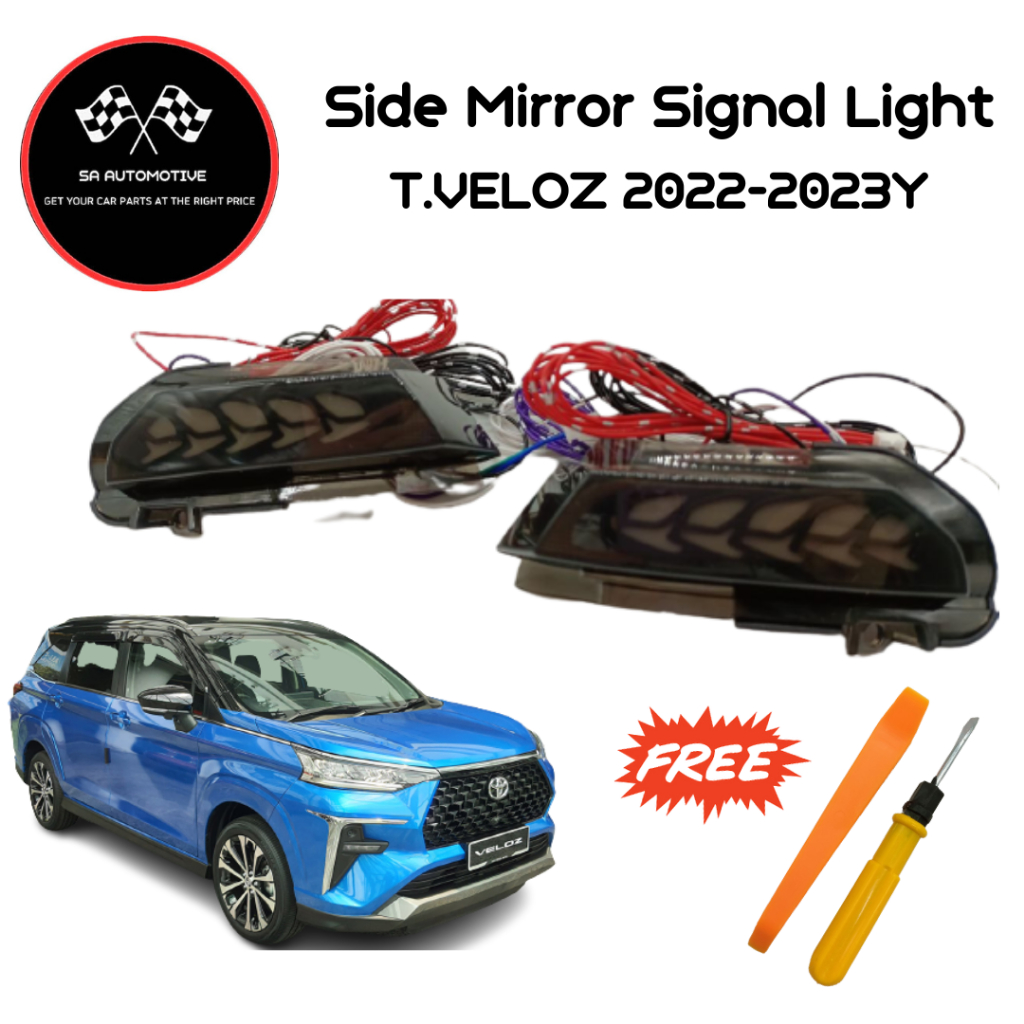TOYOTA VELOZ 2022-2023Y / RAIZE 2021-2023Y SIDE MIRROR SIGNAL RUNNING ...