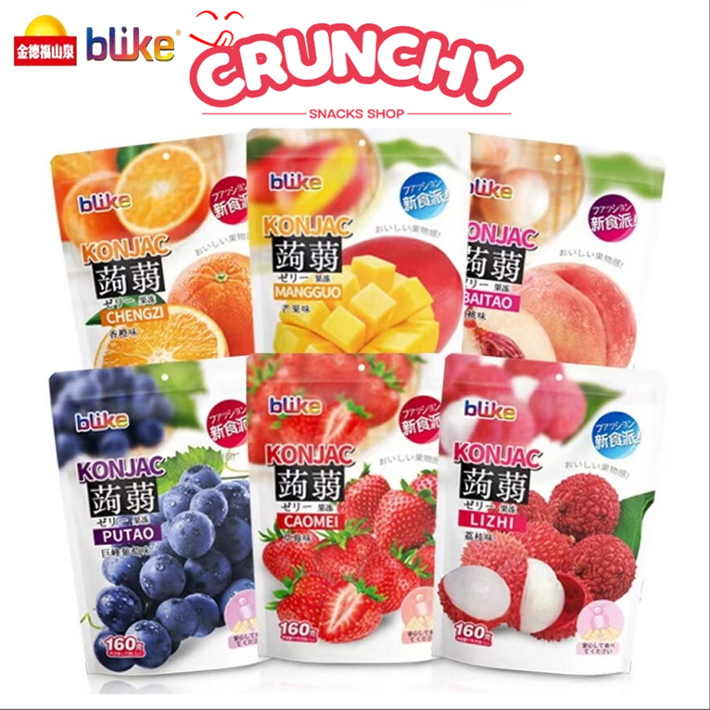 金德福山泉blike 蒟蒻果冻低卡0脂肪 (1小包)【柠檬味/柑橘味/蓝莓乳酸菌味/猕猴桃味/百香果味/黄桃味/樱桃乳酸菌味/乳酸菌味 ...