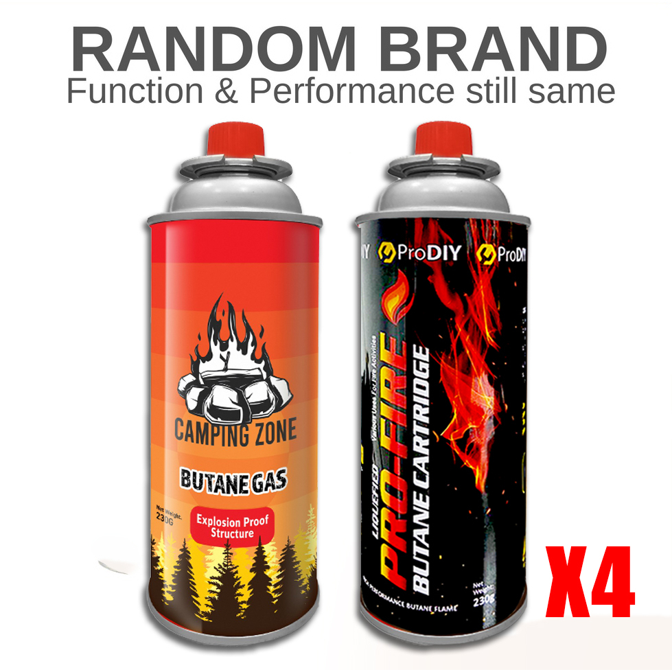 4PCS Camping Butane Gas Cartridge Gas Bottle Gas Tin Portable Buttane ...