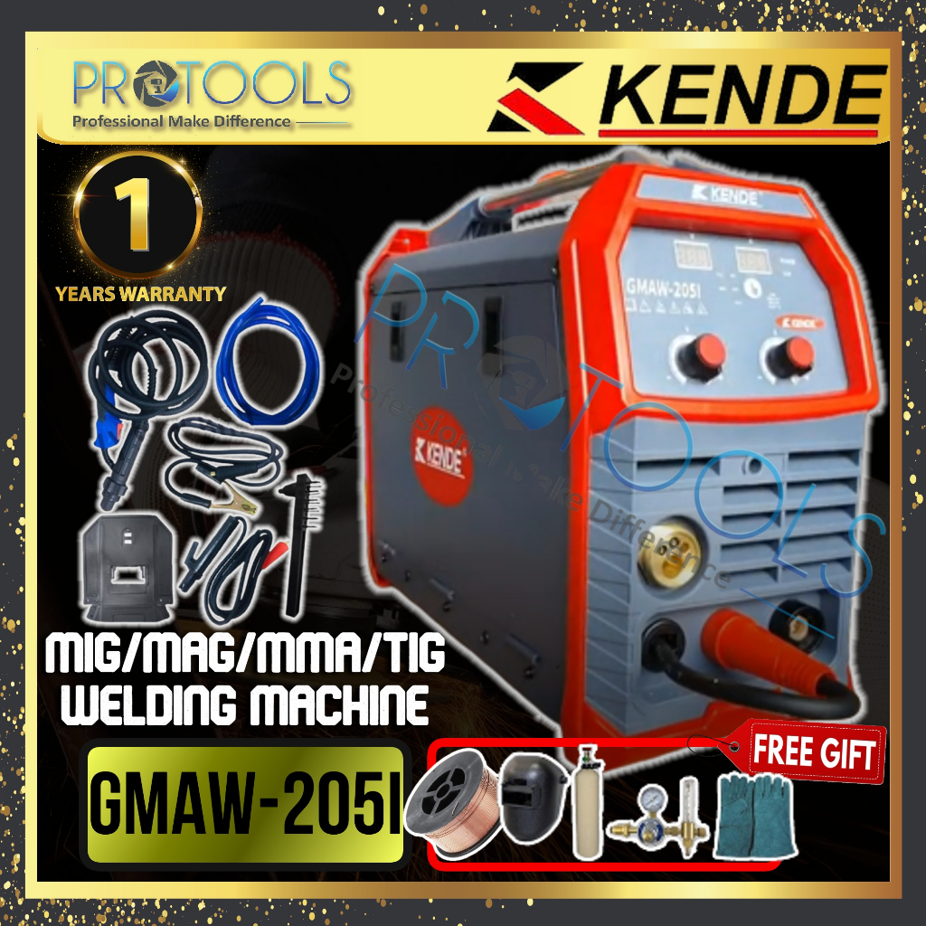KENDE GMAW-205I MIG/MAG/MMA/TIG WELDING MACHINE | Shopee Malaysia