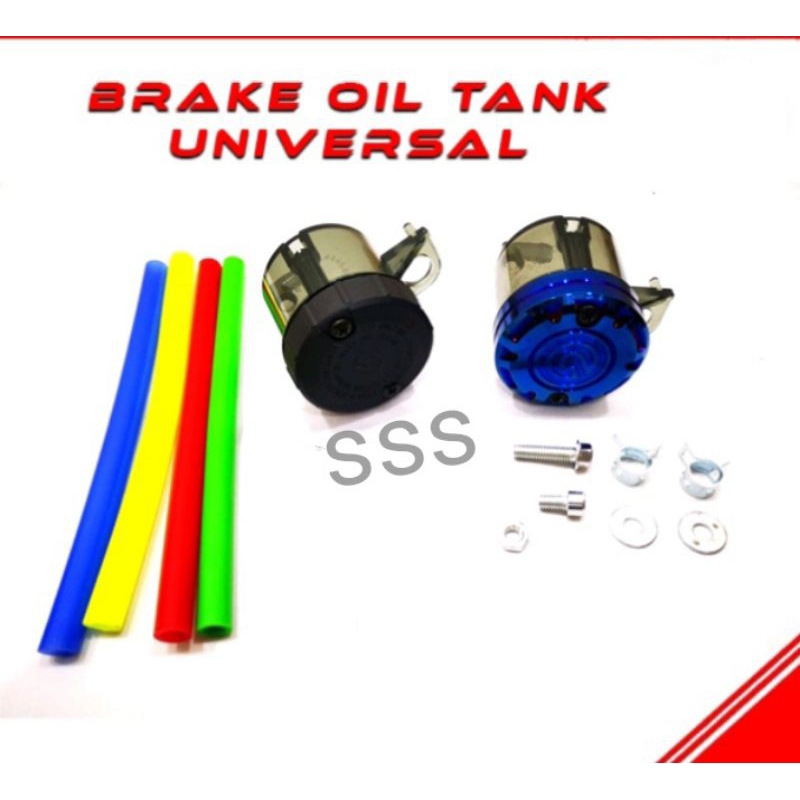 🔥 BREMBO BRAKE OIL TANK BOTTLE SET SMOKE BLACK TITANIUM BRACKET DEPAN ...