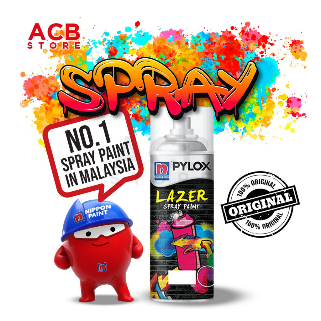 [NO.1 Spray Paint in Malaysia] Nippon Pylox Lazer Spray Paint 400cc ...