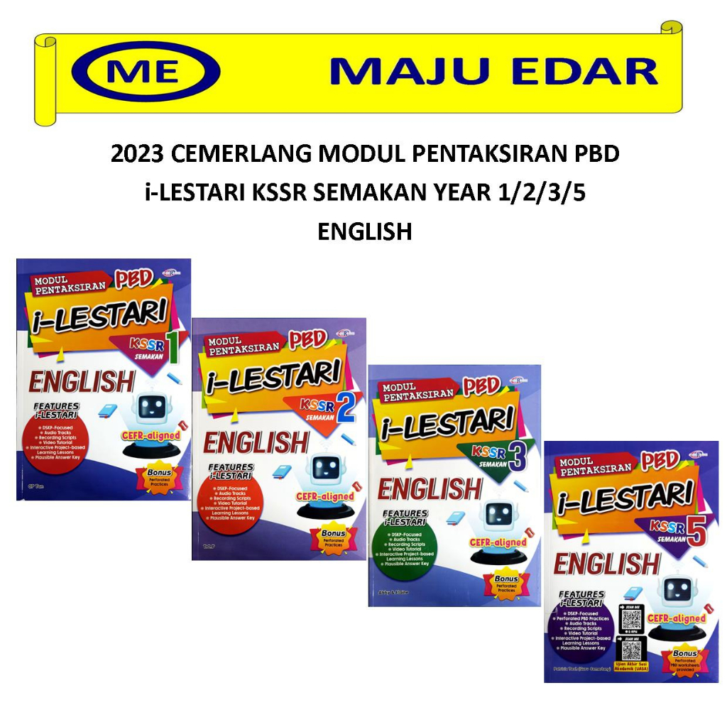 2023 CEMERLANG MODUL PENTAKSIRAN PBD i-LESTARI ENGLISH YEAR 1/2/3/5 KSSR SEMAKAN | Shopee Malaysia