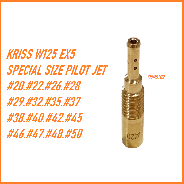 EX5 WAVE125 KRISS110 CARBURETOR PILOT JET Motorcycle Carburator Engine ...
