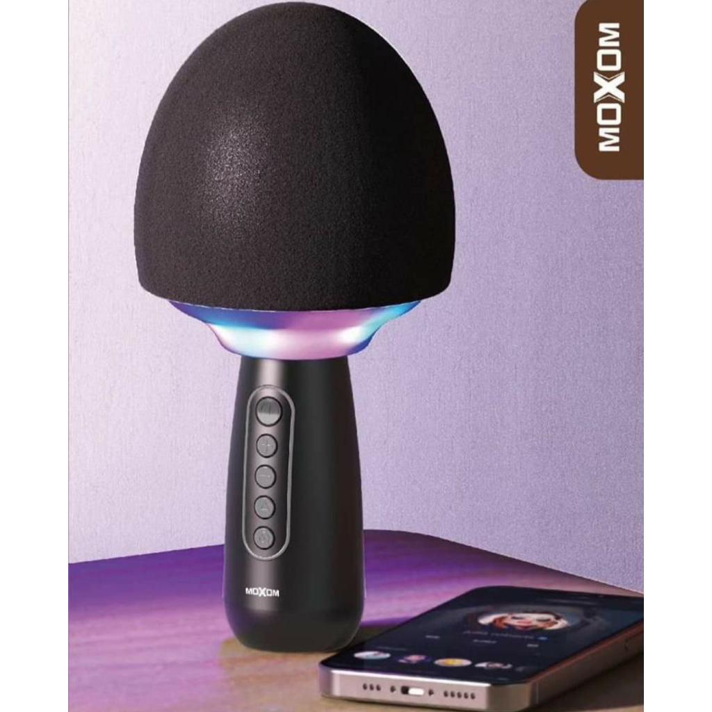 MOXOM MX-SK28 Wireless LED Light Mic Speaker Karaoke Bluetooth V5.0 ...
