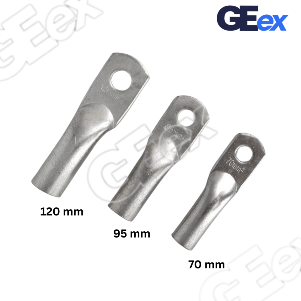 Tin Plated Long Barrier High Voltage Cable Lug 70mm / 90mm / 120mm ...