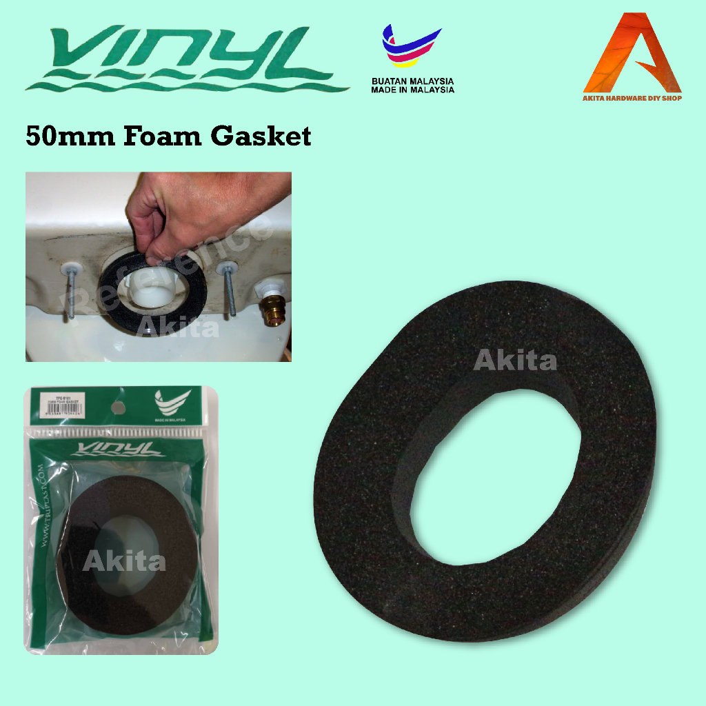 Vinyl 50mm Foam Gasket TPE-8101 Close Sponge For Bathroom Toilet ...