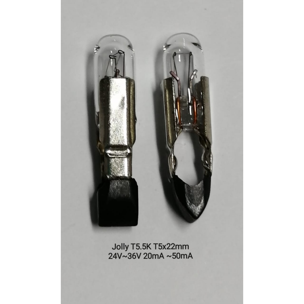 JOLLY T5.5K T5X22mm 24V, 28V, 30V, 20mA, 40mA, 50mA TELEPHONE SLIDE ...