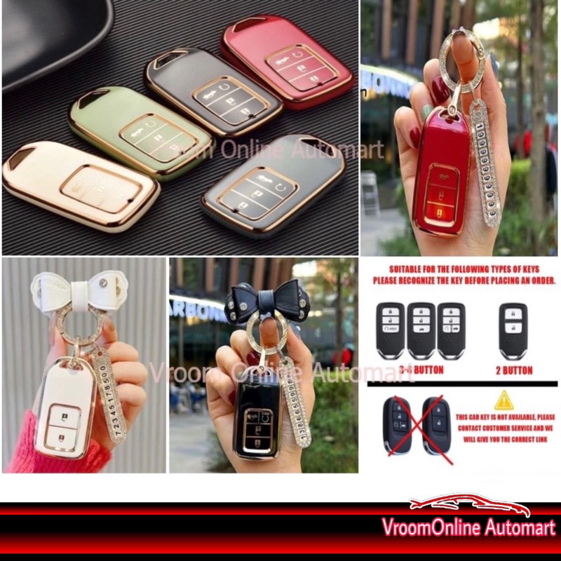 Honda CRV City Civic FC BRV Accord HRV Jazz Keyless Smart Entry Push ...