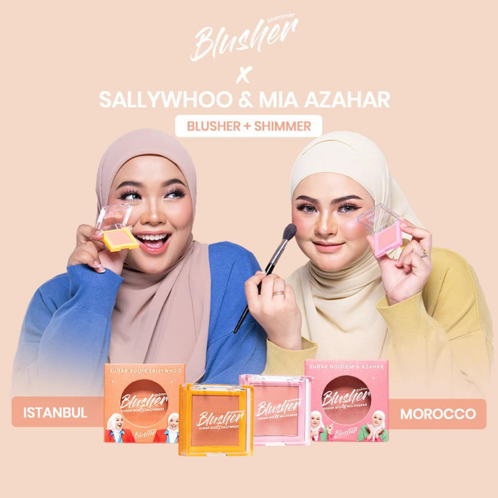 SUGAR GOLD X TIKTOKER | SHIMMER BLUSHER X SALLY / MIA | DUO FUNCTION ...