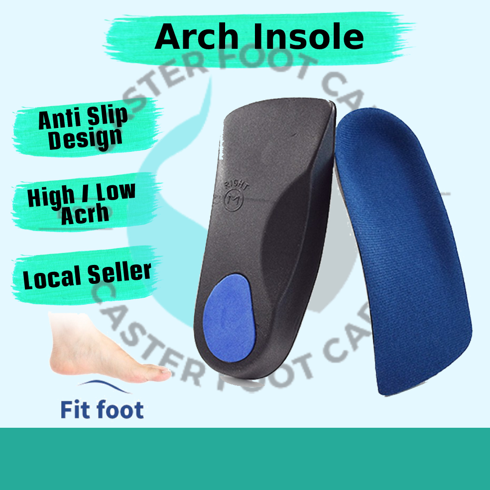 EVA Flat Foot Orthotics insoles Arch Support Half Shoe Pad sports ...