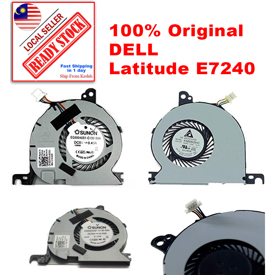 Original Dell Latitude E7240 7240 CPU Cooling Fan Cooler Kipas 0GVH35 ...