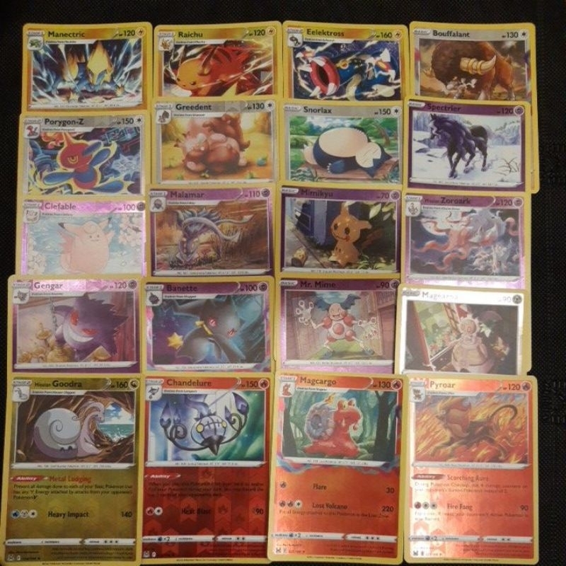 Pokemon Card TCG: Lost Origin: Raichu/ Snorlax/ Spectrier/ Mimikyu ...