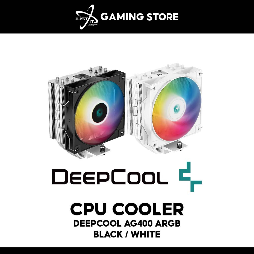 DEEPCOOL AG400 ARGB AIR COOLER ( BLACK / WHITE ) | Shopee Malaysia