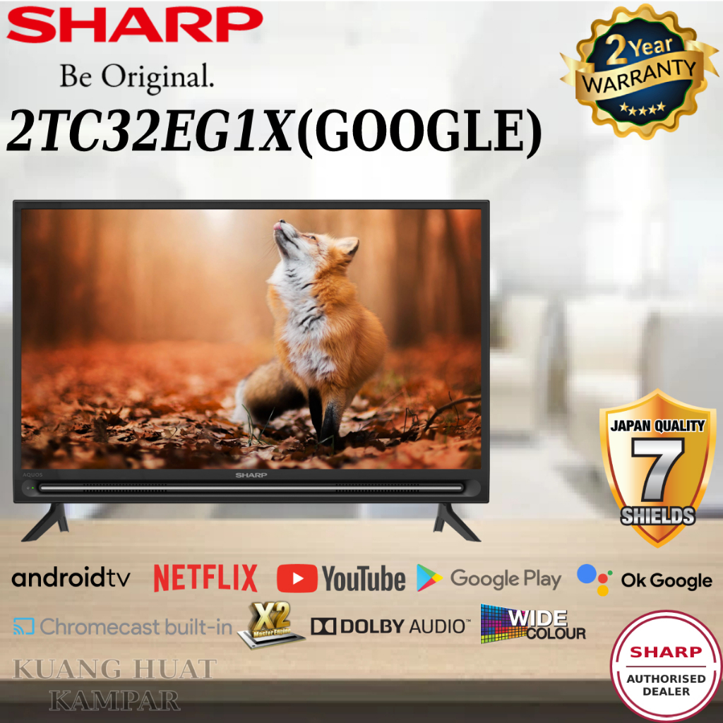 [NEW] SHARP 32' FULL HD GOOGLE TV 2TC32GH3000X / 2T-C32GH3000X // 32 INCH HD READY 2TC32EG1X ...