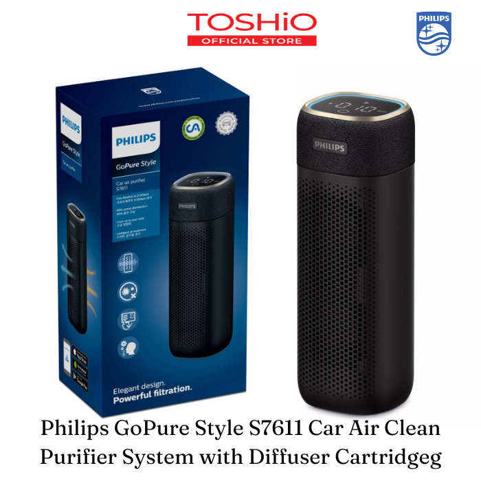 Philips GoPure Style S7611 Car Air Clean Purifier System with Diffuser ...