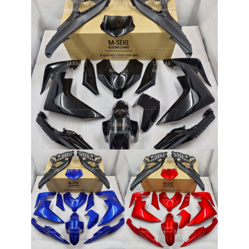 YAMAHA Y16 Y155 vva Coverset kosong black blue red Cover set | Shopee ...