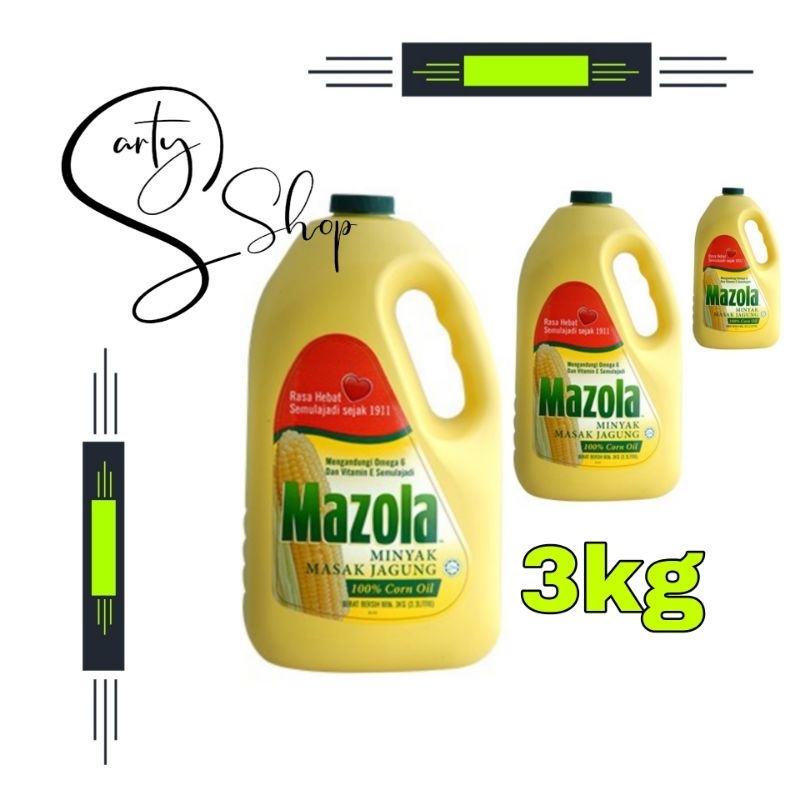 Mazola 100% Corn Oil / 3kg - 3L Canola Cooking Oil Minyak | Shopee Malaysia