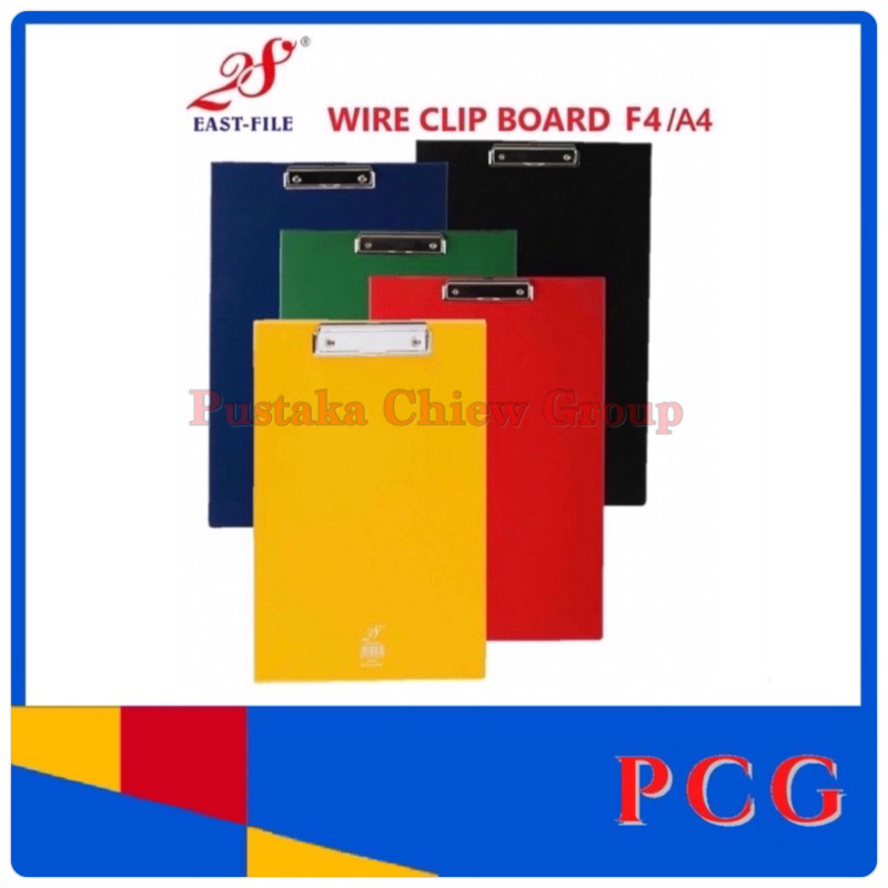 EAST-FILE PVC WIRE / JUMBO CLIP BOARD A4 SIZE FILE HOLDER | Shopee Malaysia