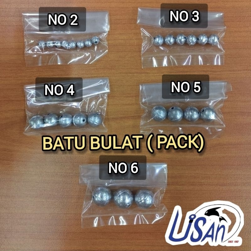 Batu Ladung Pancing (Bulat) #Pemberat #batu timah | Shopee Malaysia