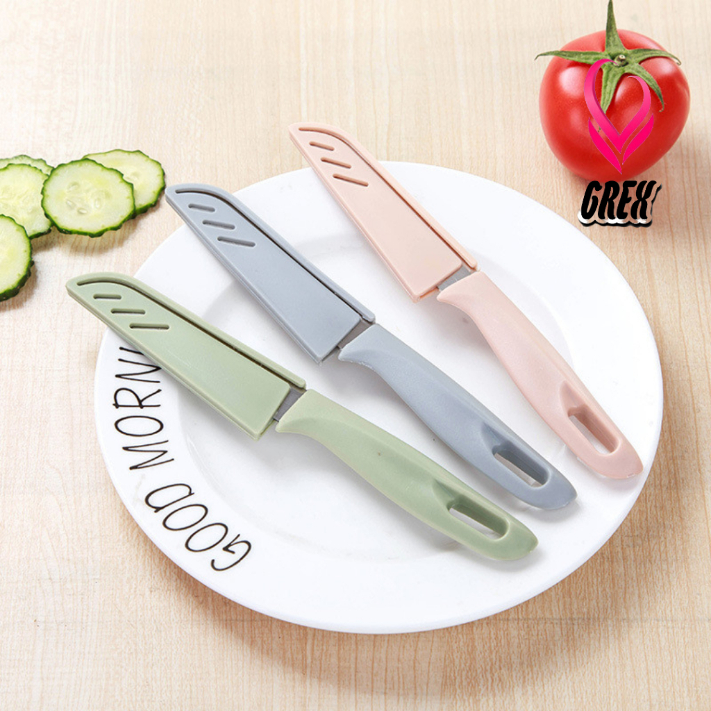 Handle Small Knife With Cover Knife Set Pisau Dapur Set Pisau Dapur ...