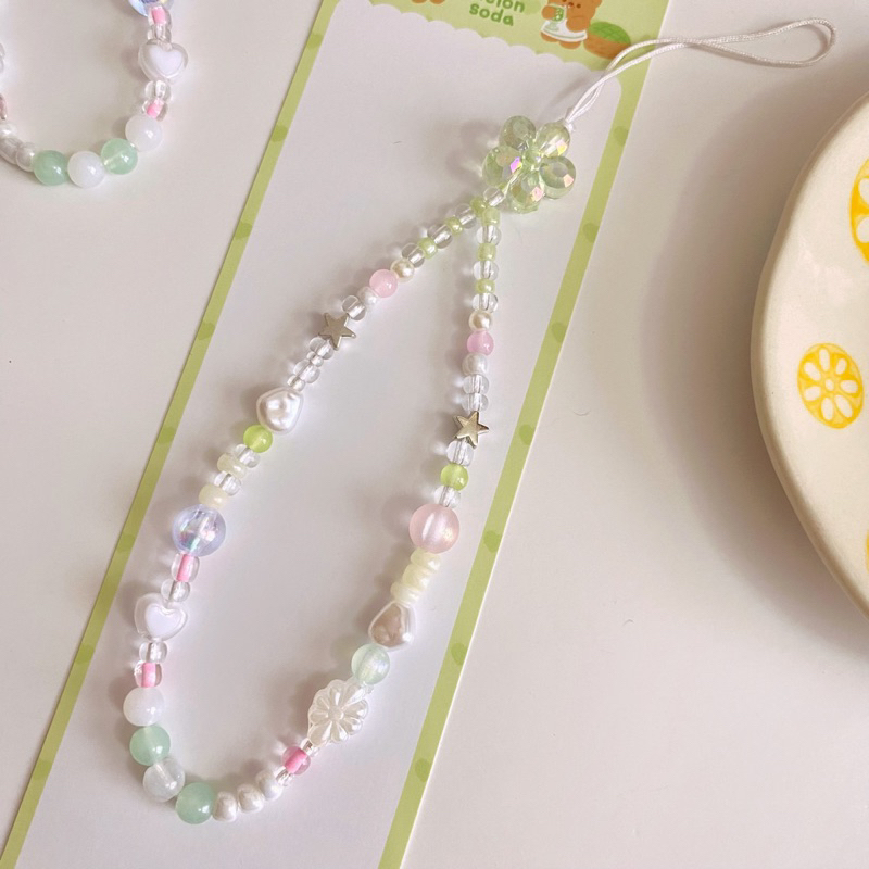 the 8 chapter | pine tree | phone strap handmade beaded keychain ...