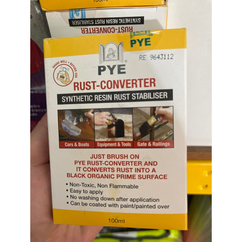 ORIGINAL PYE Rust Converter SYNTHETIC RESIN RUSH STABILISER (Penukar ...