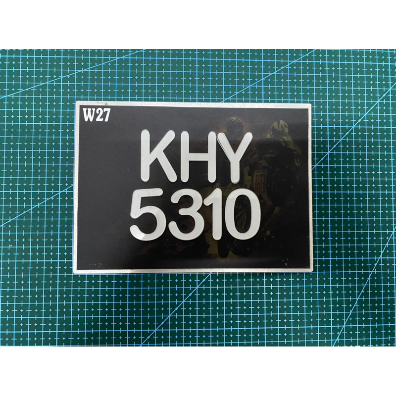 NOMBOR NUMBER PLATE MOTOR MOTORCYCLE MOTO W27 NOMBOR CRYSTAL | Shopee ...