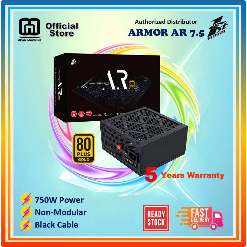 1ST PLAYER Armor AR7.5 750W Gaming Non Modular 80 Plus Gold Power ...