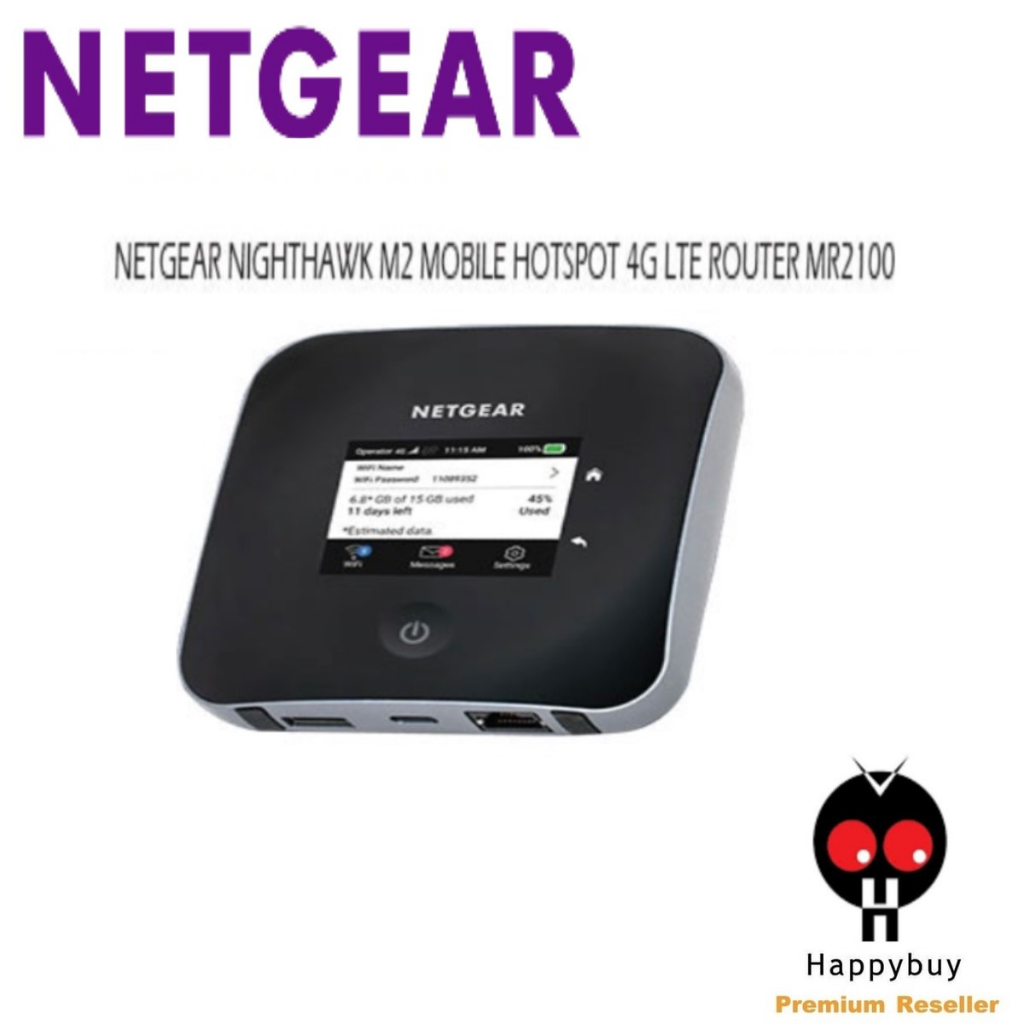 NETGEAR MR2100 Nightawk M2 Mobile Hotspot 4G LTE Router (MR2100-100EUS ...