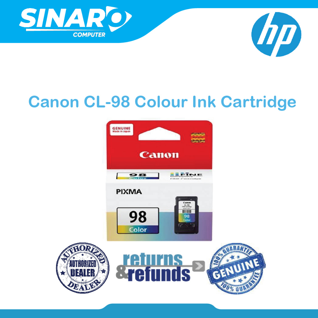Canon CL-98 Colour Ink Cartriage 15ML *READY STOCK* | Shopee Malaysia
