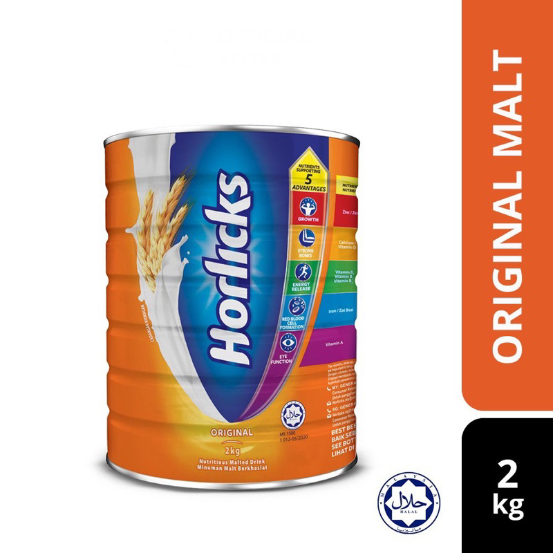 Horlicks Original Nutritious Malted Drink Tin (2kg) | Shopee Malaysia