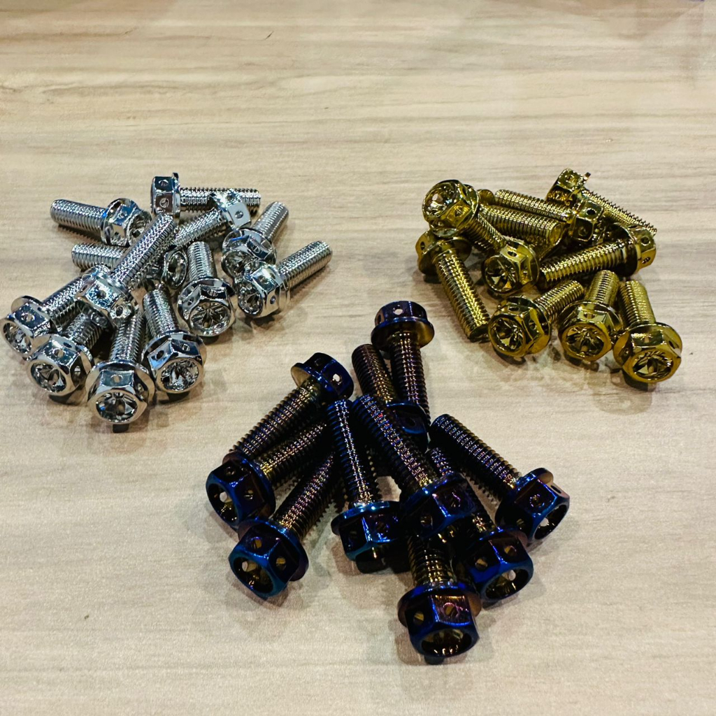 M8 X 25MM SKRU SCREW FOOTREST & SPROKET HUB YAMAHA LC135 Y15ZR Y16 ORIGINAL HENG SKRU FOOTREST ...