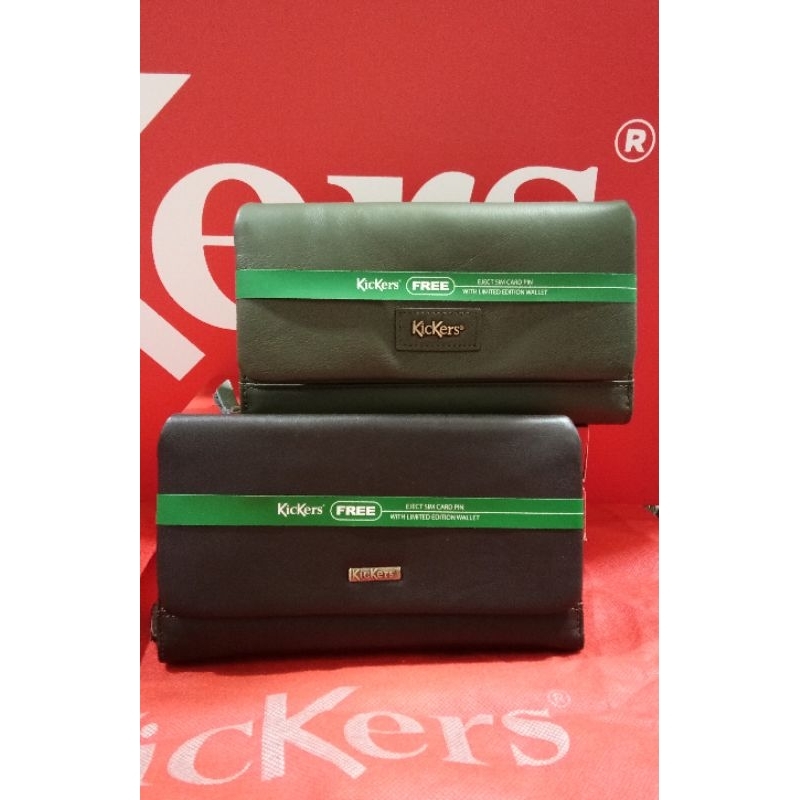 ORIGINAL KICKERS LEATHER LONG WALLET (1KDRP 52004)(1KDSR 52675)FREE ...