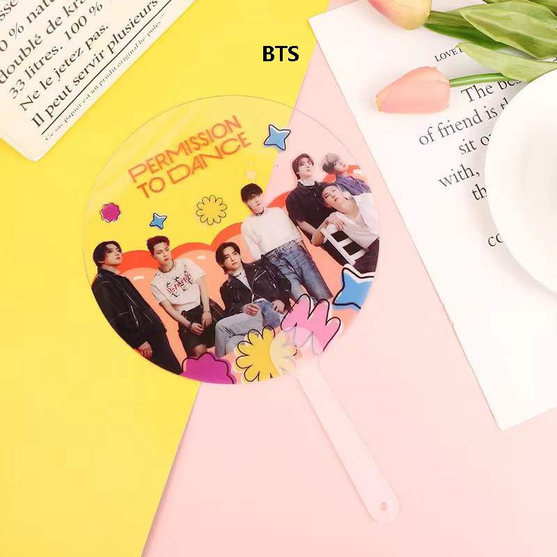 Kpop BTS MAP OF THE SOUL 7 Hand Fan PVC Fan Summer Cooling Fans ...