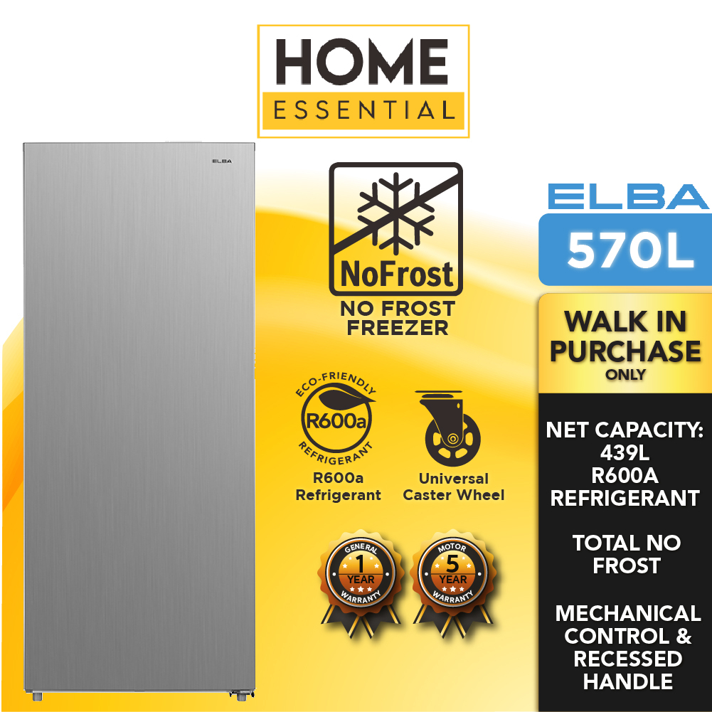 Elba 570L Frost Free Upright Freezer With Large Size Compartment EUF ...