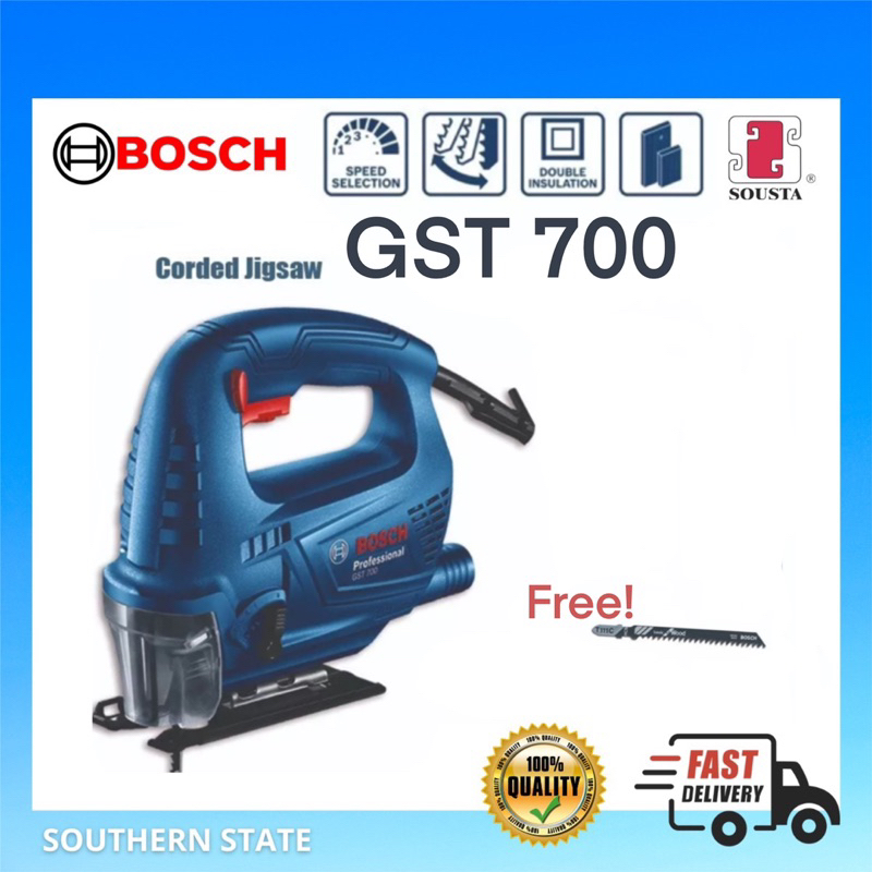 BOSCH GST 700 PROFESSIONAL CORDED JIGSAW 500W | 1,450 – 3,200 SPM ...