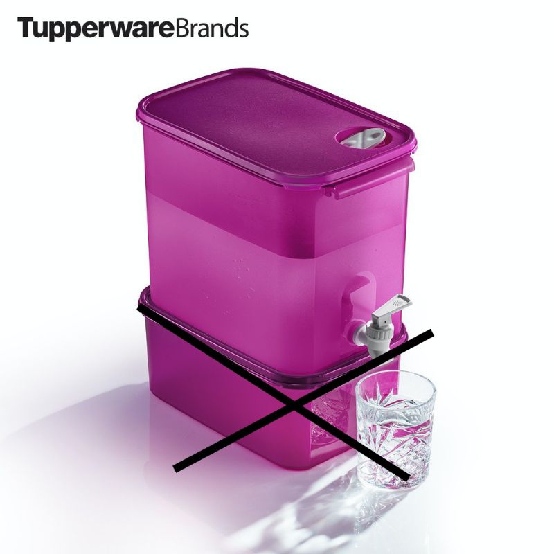 Tupperware EXCLUSIVE ITEM Rectangular Water Dispenser 8.7L | Shopee ...