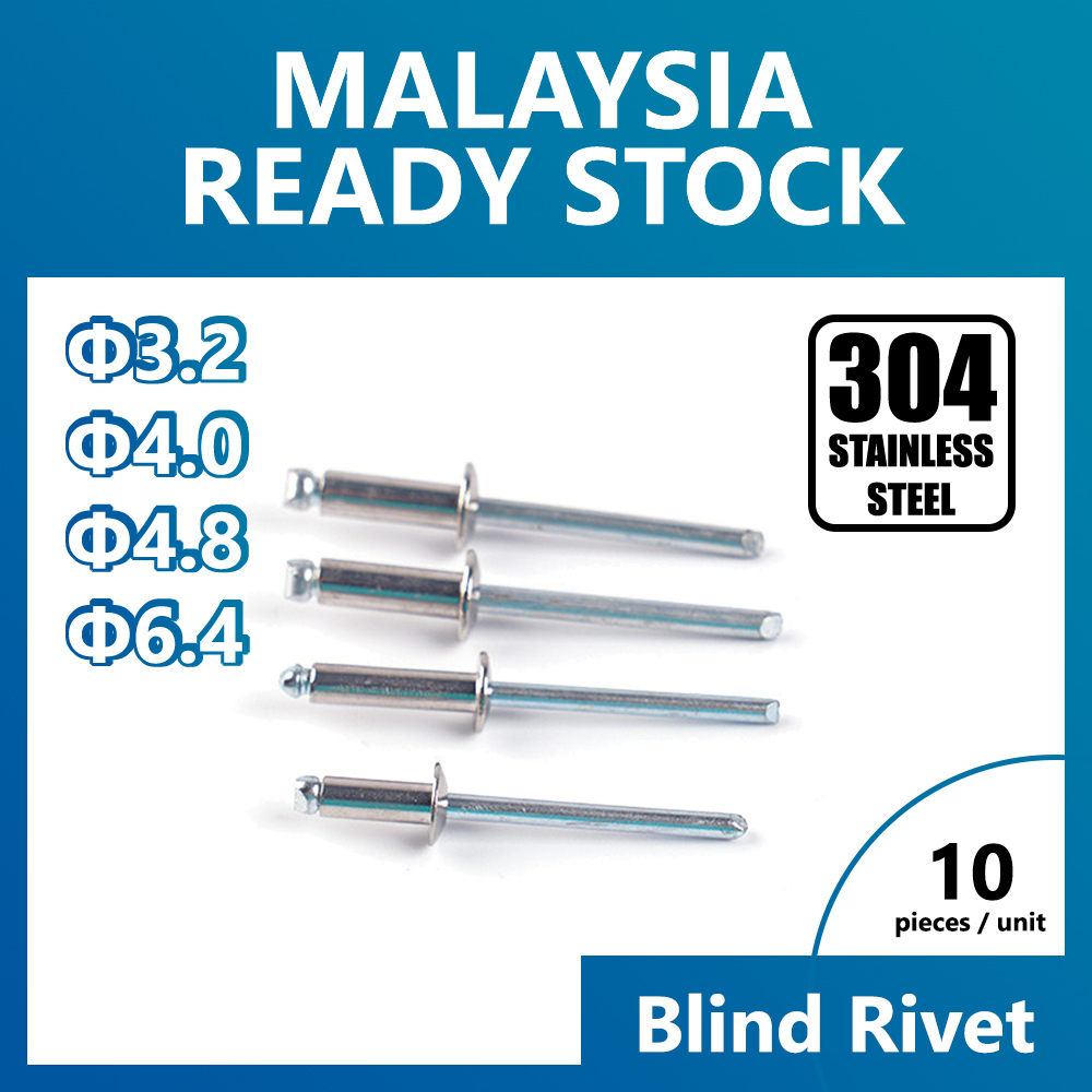 Blind Rivet Ф3.2 Ф4 Ф4.8 Ф6.4 | 304 Stainless Steel Strong Secure ...