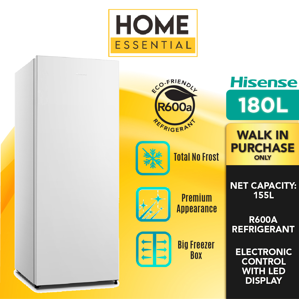 Hisense 180L Upright Freezer FV188N4AWN | Total No Frost | Frost Free ...