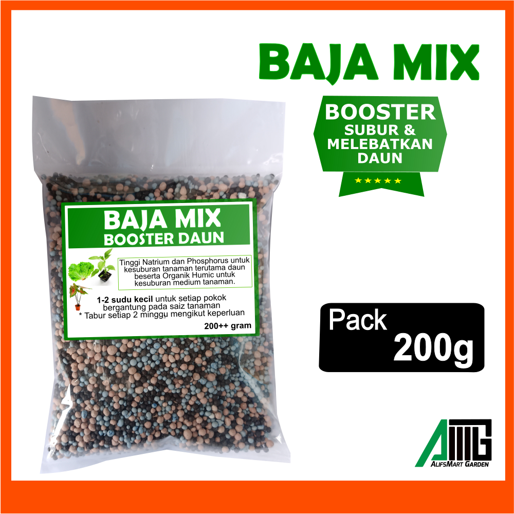 (200g) BAJA MIX DAUN Booster Baja Ransang Pembentukan Daun Pucuk ...