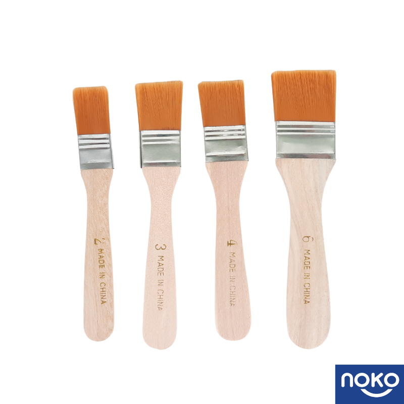 Wood Soft Nylon Brush Paint Berus Cat Kayu Nylon (4pcs) | Shopee Malaysia