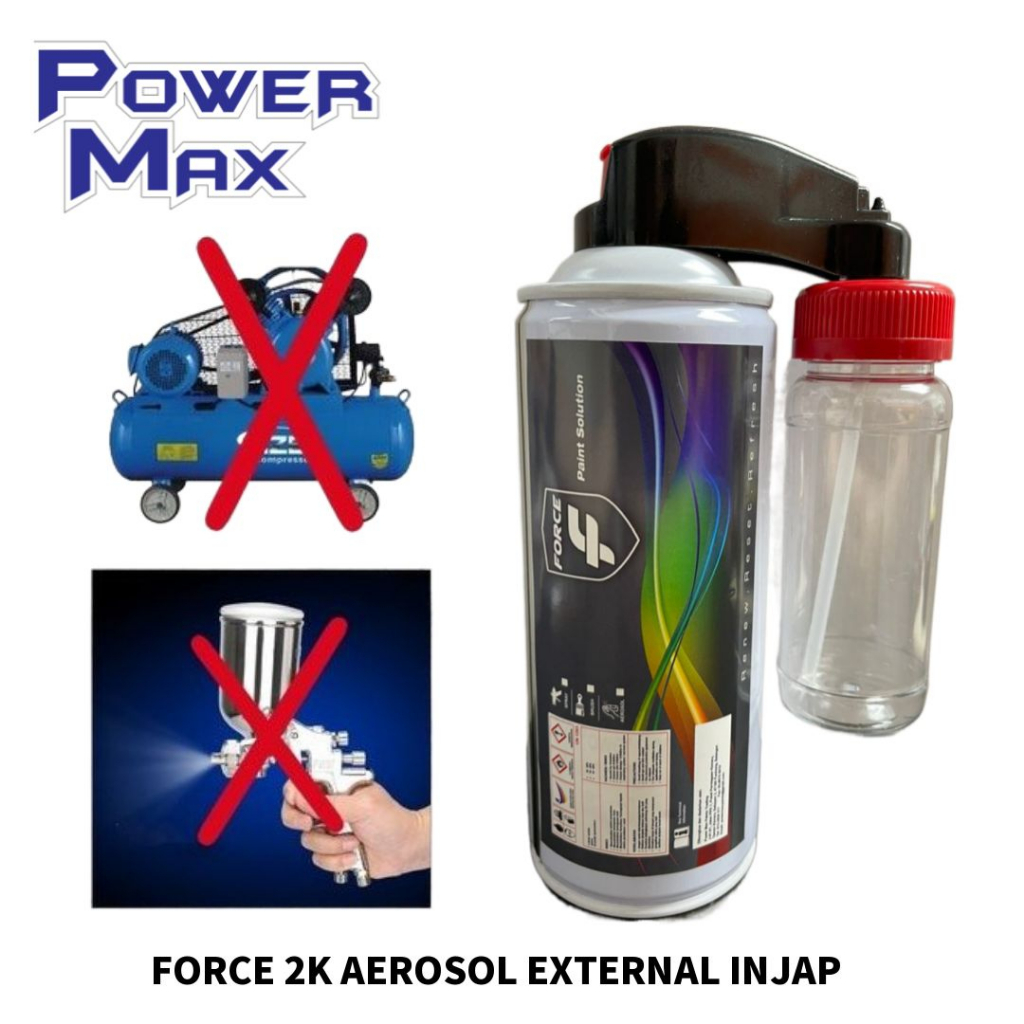 FORCE 2K AEROSOL EXTERNAL INJAP (SPRAY CAT TANPA KOMPRESSOR dan SPRAY ...