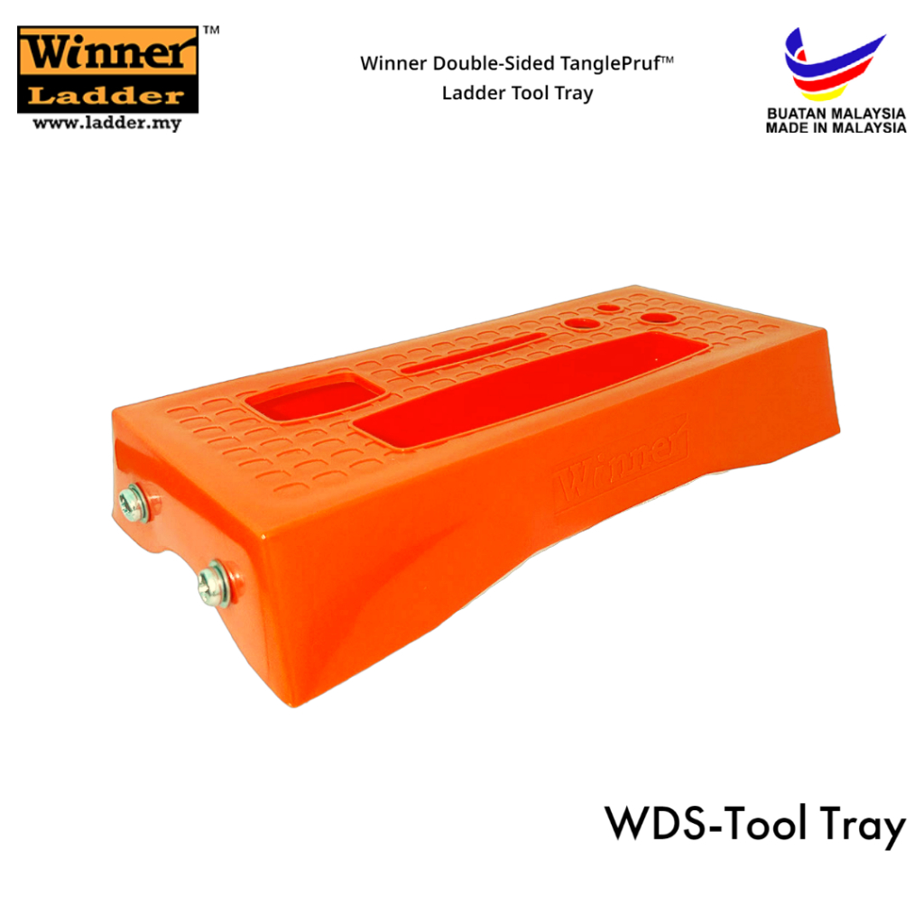 Winner Ladder Double-Sided Step Aluminium Ladder Tool Tray | Shopee ...